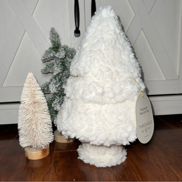 Threshold | Holiday | Threshold Decorative Faux Fur Sherpa Tree Shaped ...